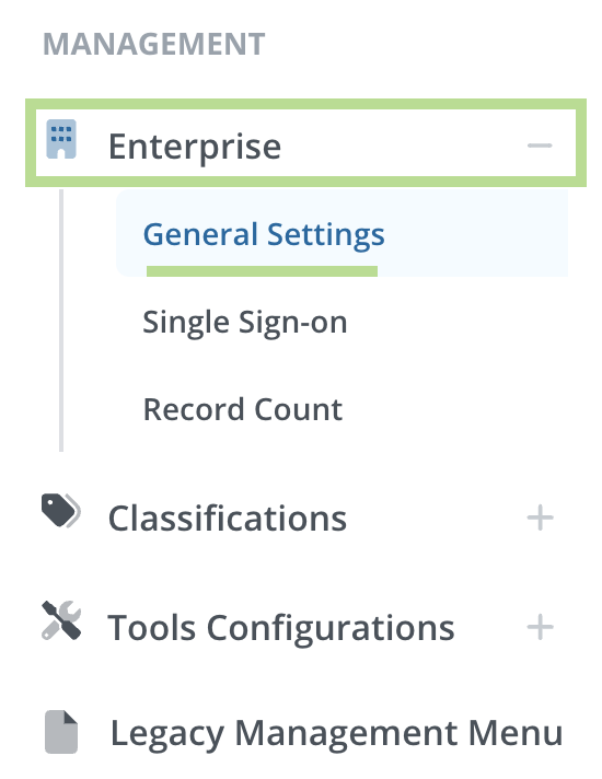 Enterprise General Settings