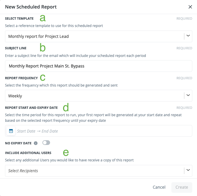 Creating a Scheduled Report