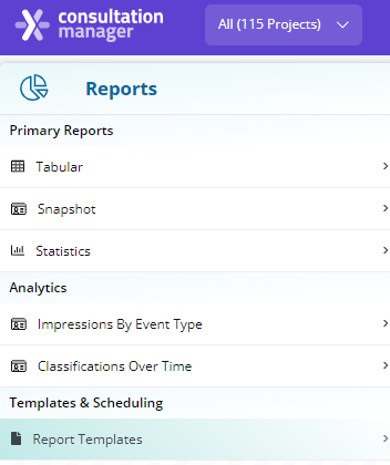 How to manage and apply a report template